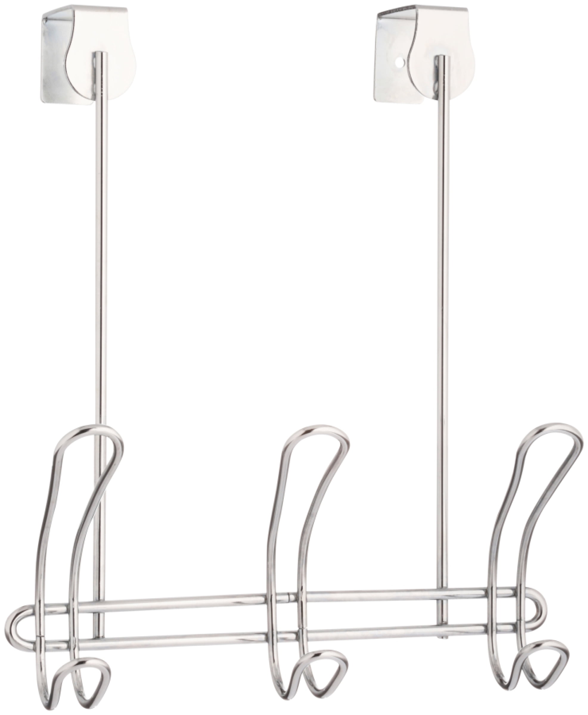 Idesign Chrome Classico 3 Hook Over The Door Storage Rack 11 5 H X 8