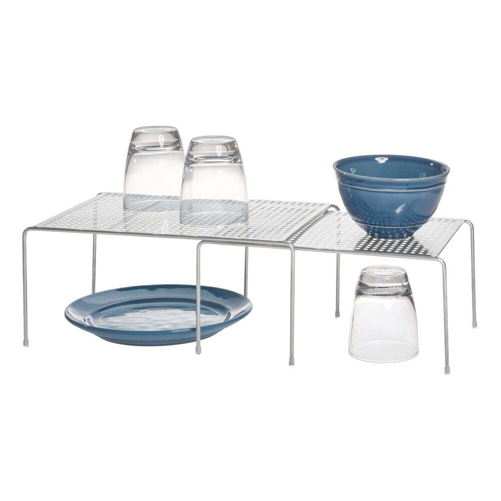 iDesign Classico Metal Cabinet Shelves, Expandable and Stackable ...