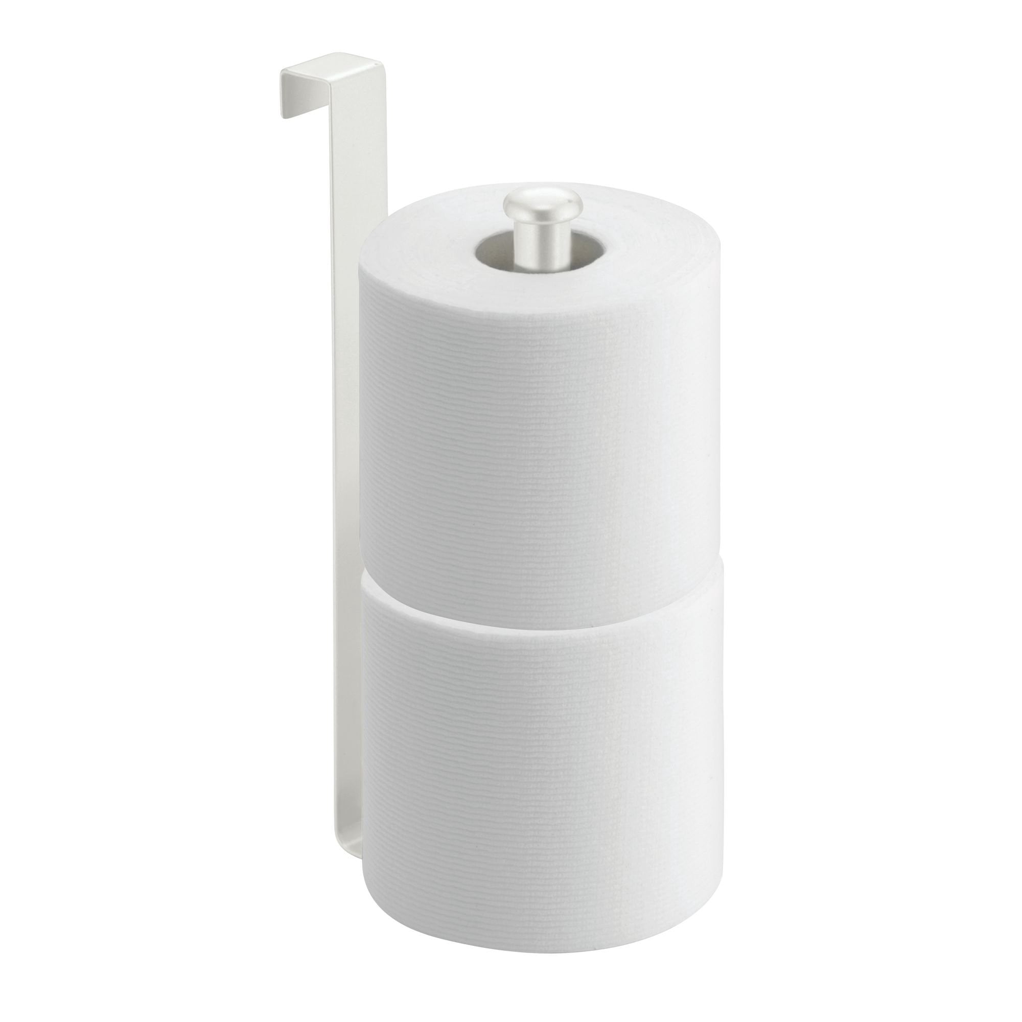 iDesign Classico Metal Toilet Paper Reserve, Over the Tank Tissue ...