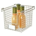 iDesign Classico Stackable Basket 8" x 10" x 7.75", Matte Satin ...