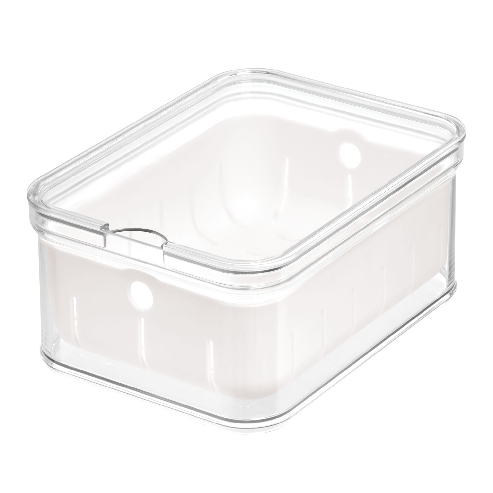 iDesign Crisp Berry Plastic Refrigerator and Pantry Bin, Modular ...