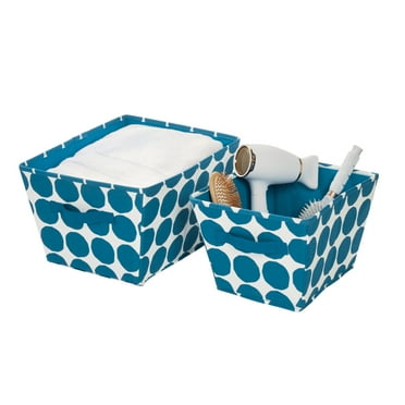 iDesign Dot Small Storage 2 Piece Cube Set, Teal - Walmart.com