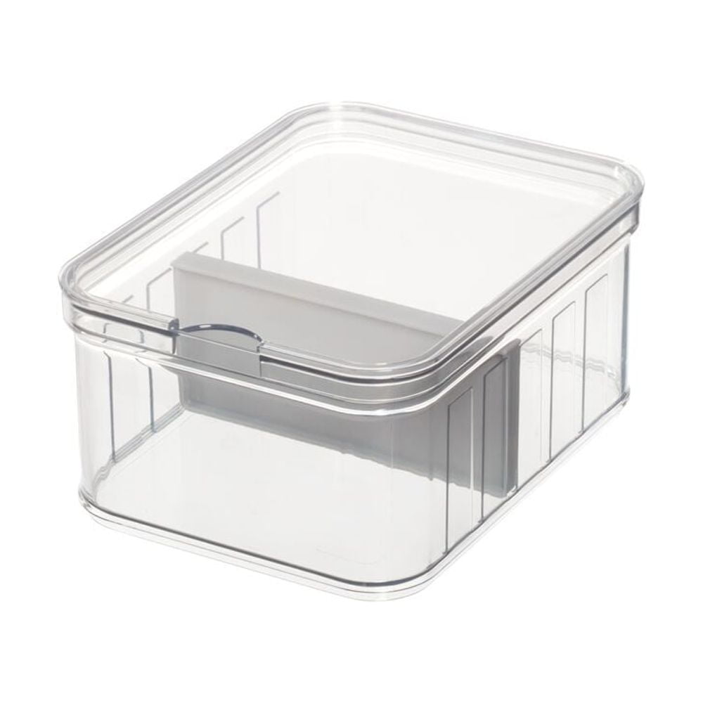 iDesign, Food Storage Bin, Clear and Gray, Recycled Plastic - Walmart.com