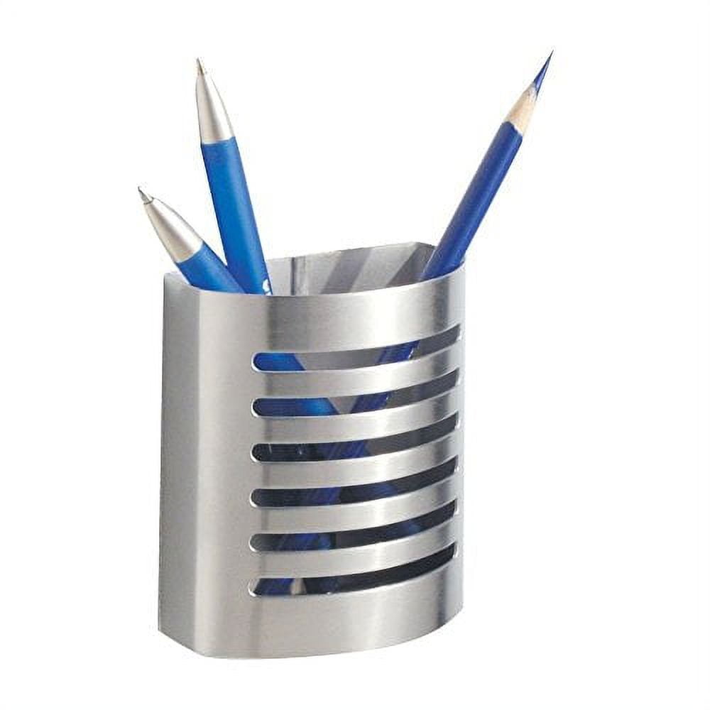 iDesign Forma Magnetic Modern Pen and Pencil Holder, Metal Writing ...