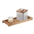 iDesign Formbu Wood Toilet Tank Top Storage Tray Wooden Organizer ...