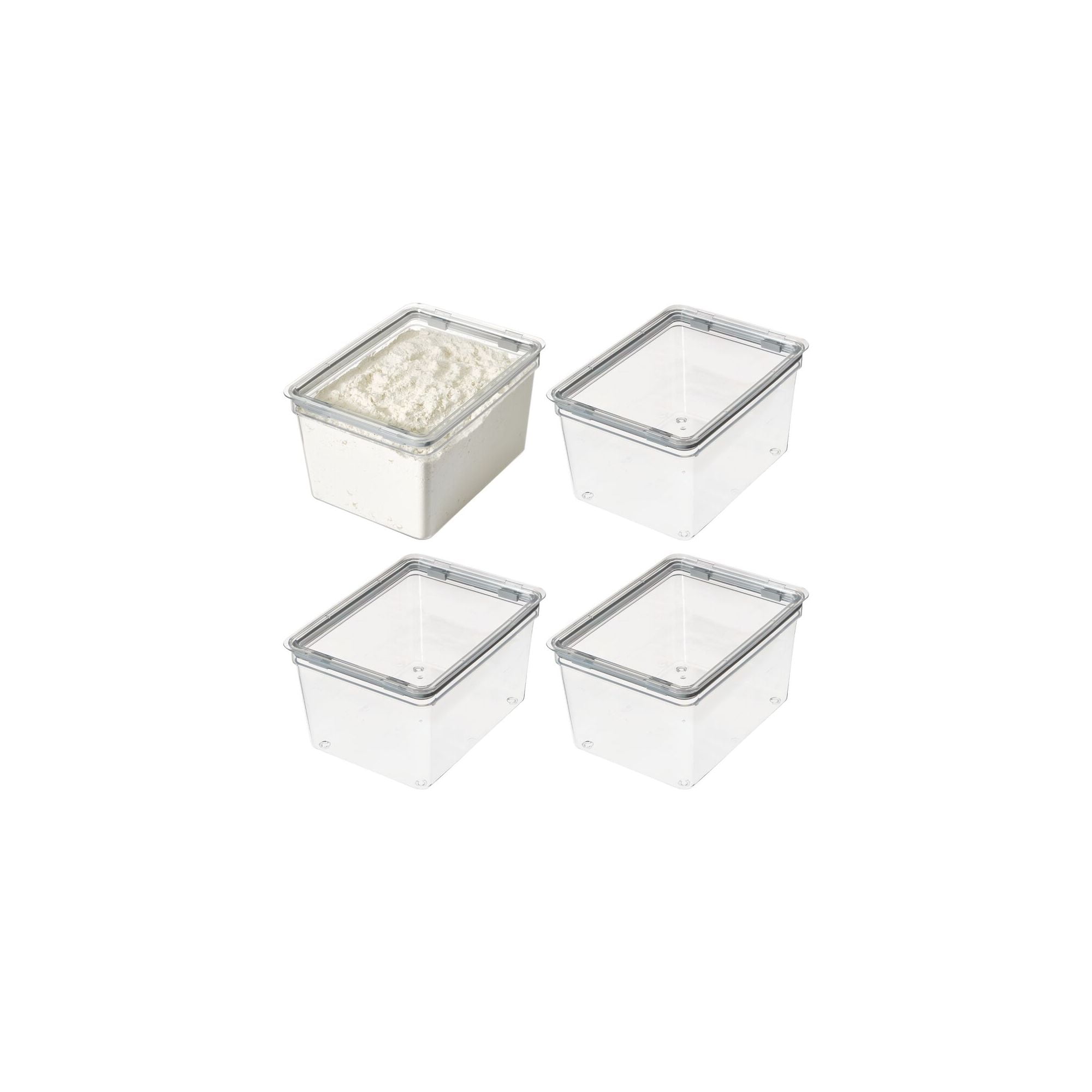 iDesign Fresh Large Tall Short Dry Goods Bin, Set of 4 - Walmart.com