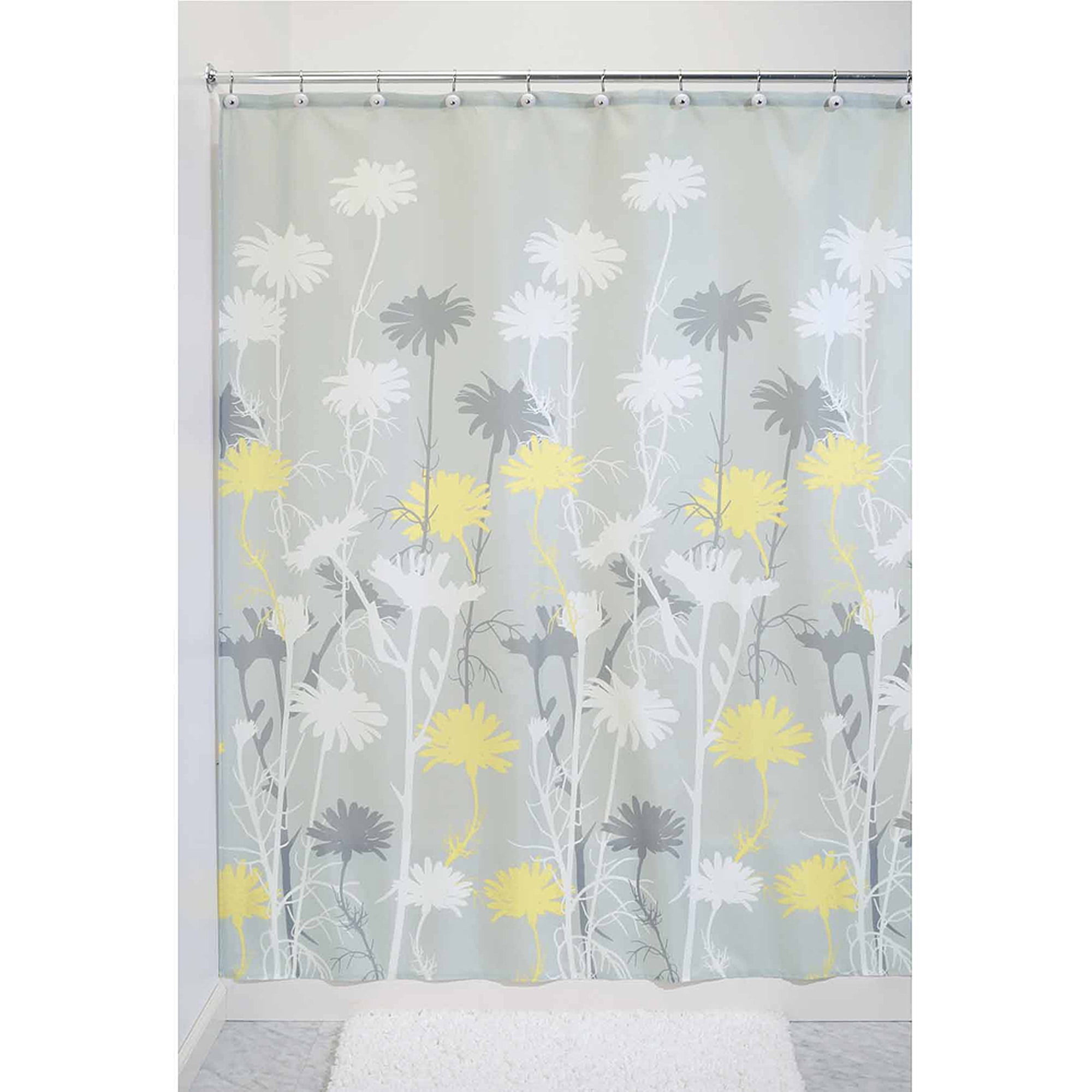 InterDesign Daizy Fabric Shower Curtain, Various Sizes & Colors ...
