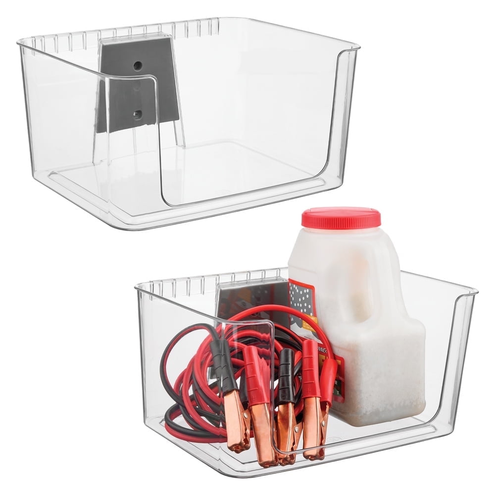 Large Wallspace Open-Front Bin and Bracket - Wall-Mounted Storage Bin ...