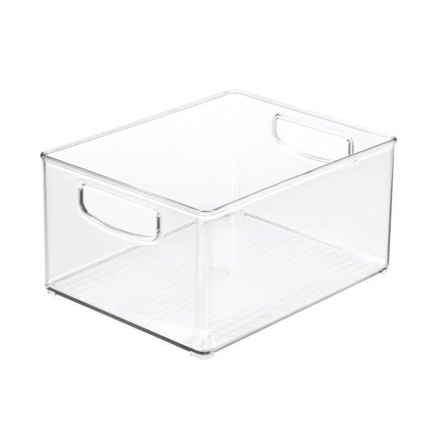 iDesign, Linus Collection Clear Recycled Plastic, Extra-Large Fridge ...