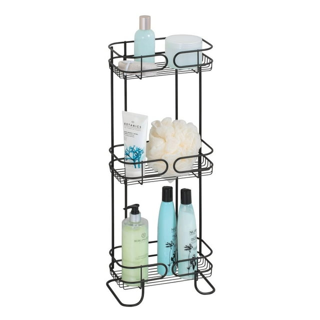 iDesign, Neo 3-Tier Bath Shelf, Matte Black - Walmart.com