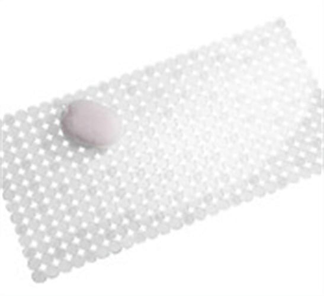 iDesign Orbz 27 in. L X 14 in. W Clear Plastic Bath Mat - Walmart.com
