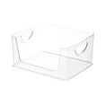 iDesign Plastic Open-Front Cabinet and Pantry Organizing Bin, Clear ...