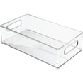iDesign Plastic Portable Deep Storage Bin with Handles for Organizing ...