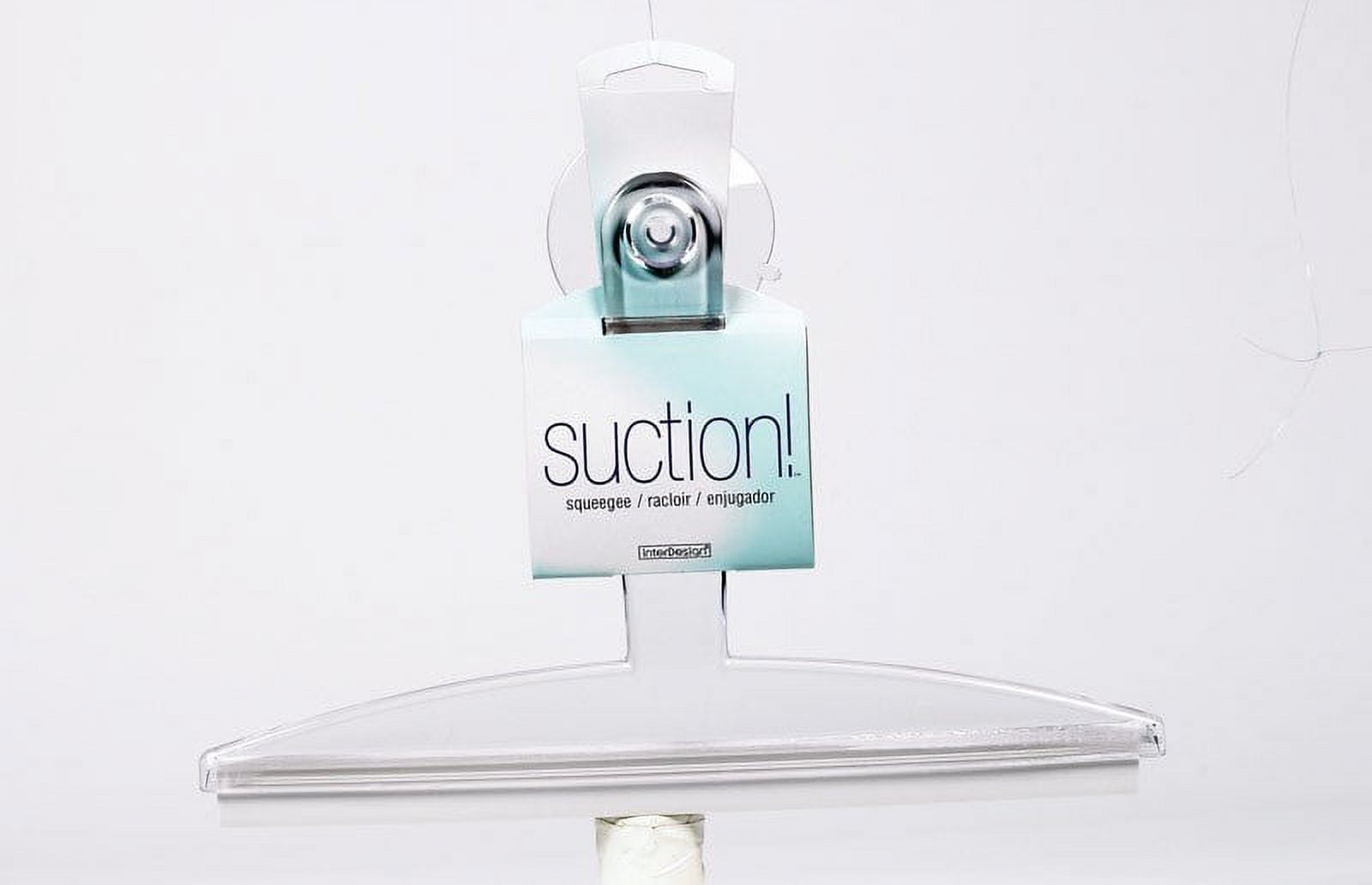 "iDesign Plastic Suction Squeegee with Storage Hook for Shower ...