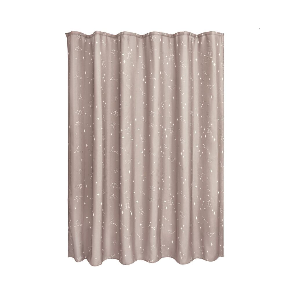 iDesign Polyester Shower Curtain Taupe White Constellation Durable 12 ...
