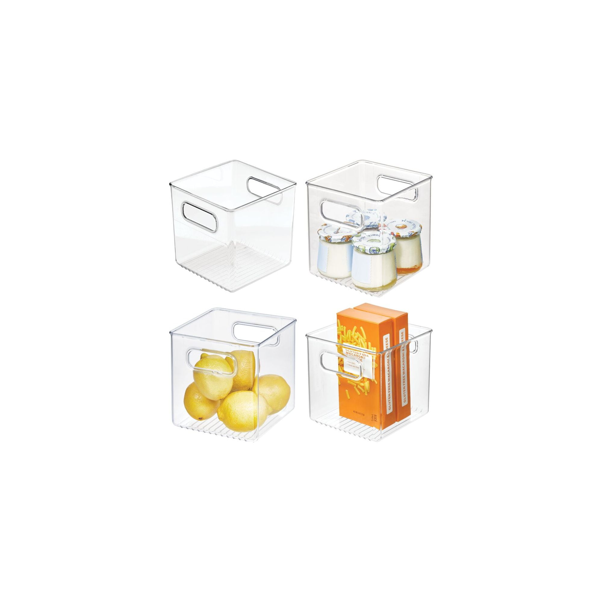 iDesign RPET Fridge+Pantry Cube Binz 6 x 6 x 6, Set of 4 - Walmart.com
