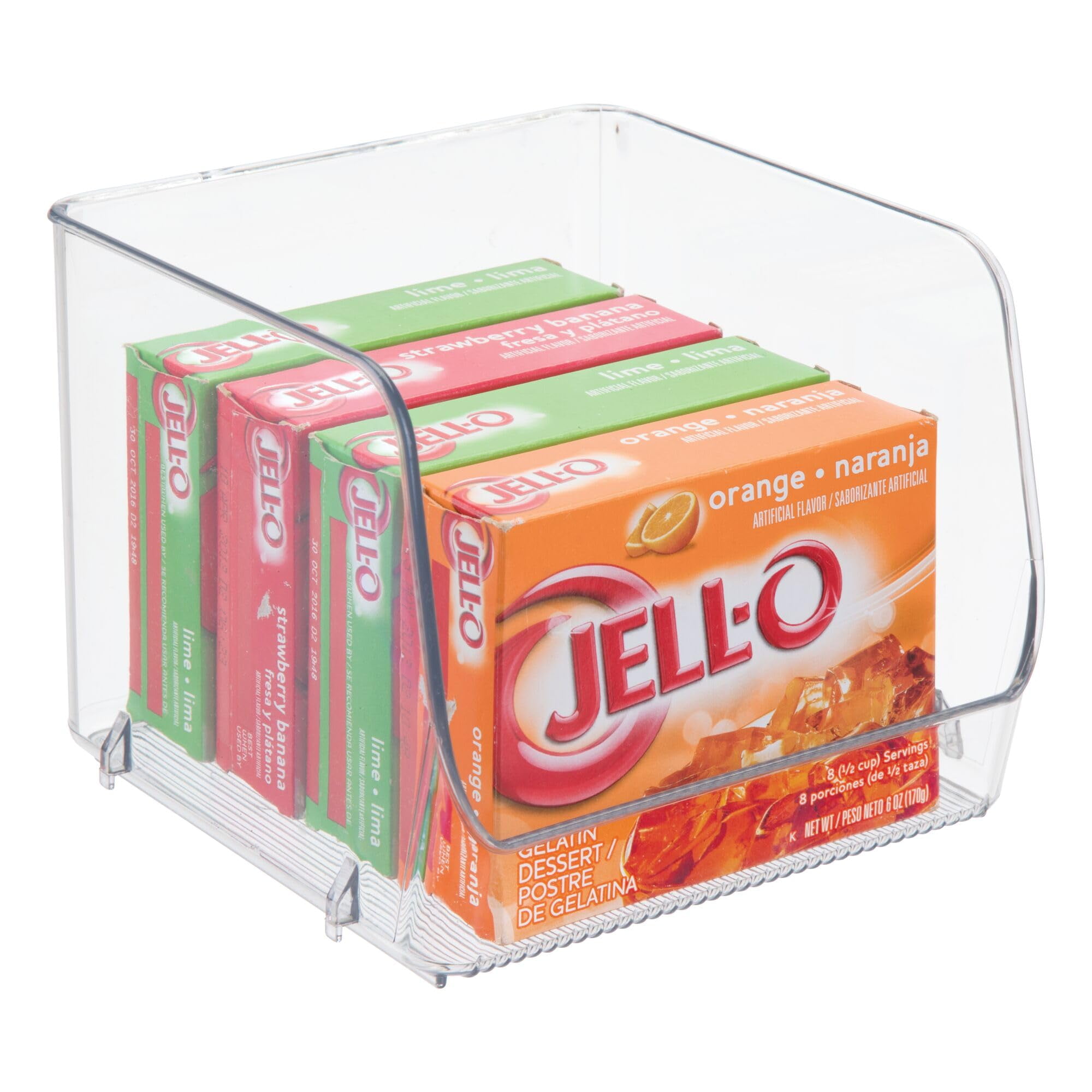 iDesign Recycled Plastic Stackable Open-Front Storage Bin - Linus ...