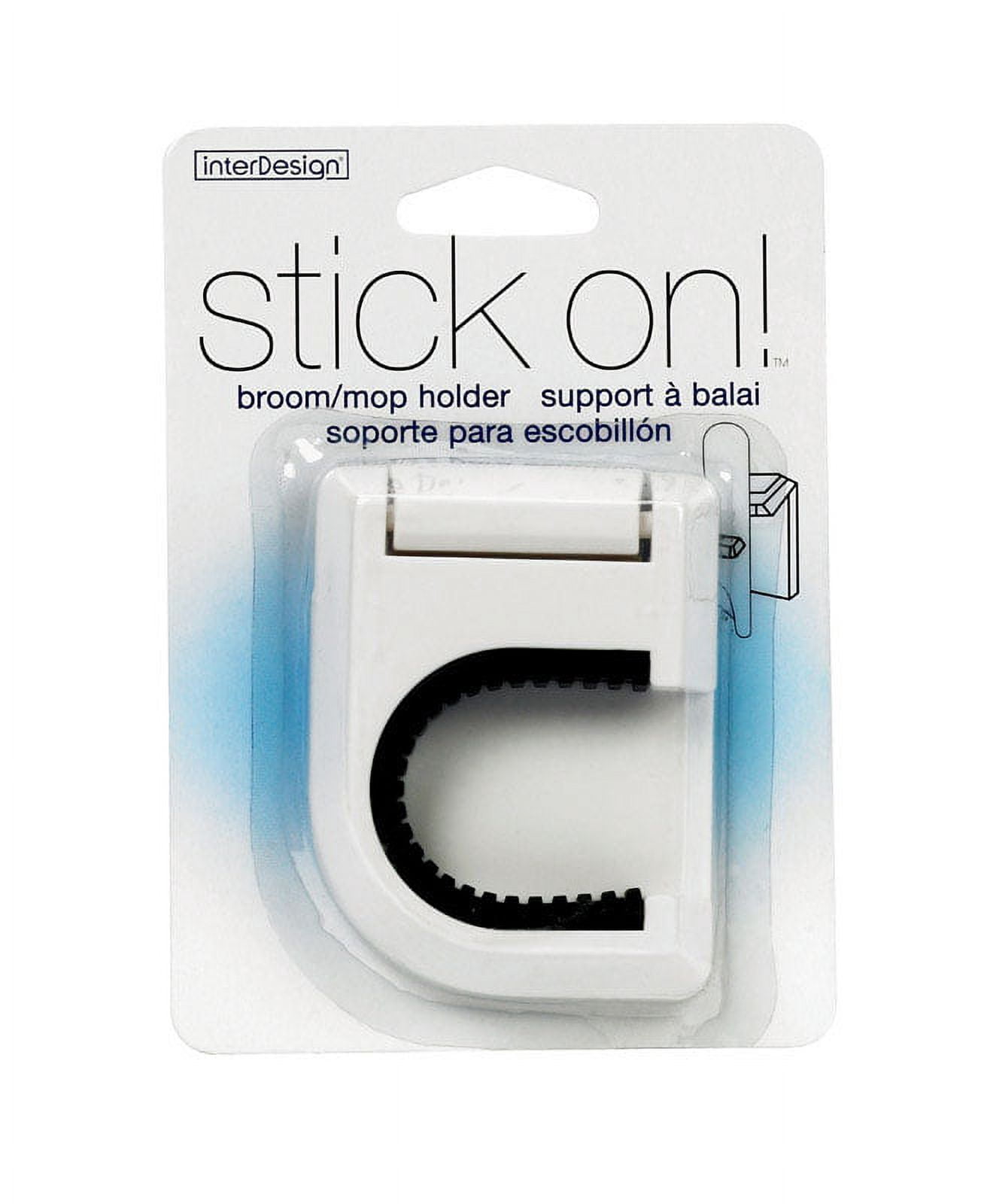 iDesign Rubber Grip Broom Storage Hook 11801 - Walmart.com