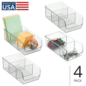 Plastic Divided Storage Boxes for Kitchen and Home Organization