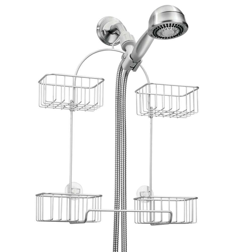 iDesign Bathroom Organizer: 4-Shelf Hanging Shower Caddy with Storage ...