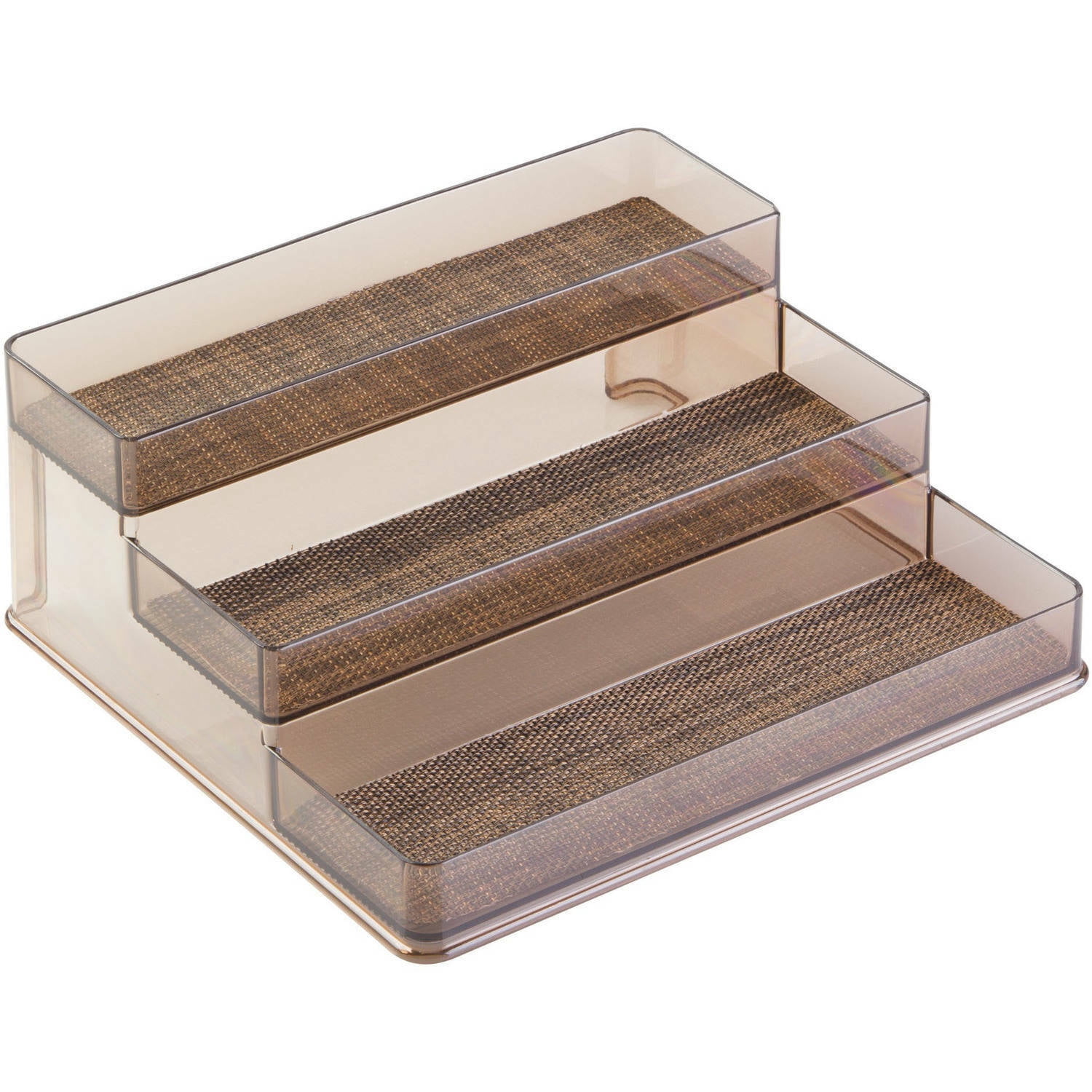 iDesign Twillo Plastic Stadium Spice Rack, 3-Tier Organizer for Kitchen ...