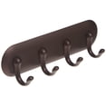 iDesign York Self Adhesive Plastic Key Rack, 4-Hook Organizer for ...