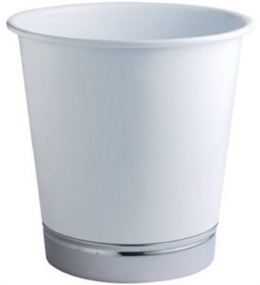 iDesign York White Steel Classic American Trash Can - Walmart.com