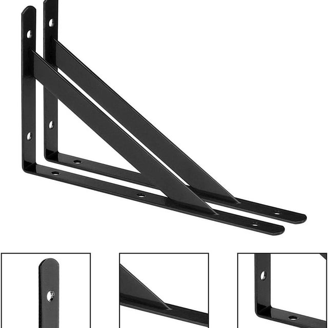 iDiskk 6 Pack Heavy Duty Shelf Brackets, 7.87*4.72 Inch Wall Mount L ...