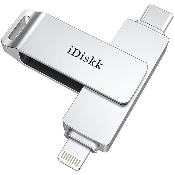 iDiskk 4 in 1 Photo Stick 128GB Flash Drive, USB Multiport for Backup ...