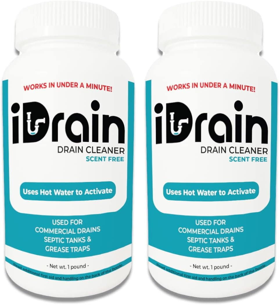 iDrain Scent Free Drain Cleaner | Powerful Drain Opener for Household ...