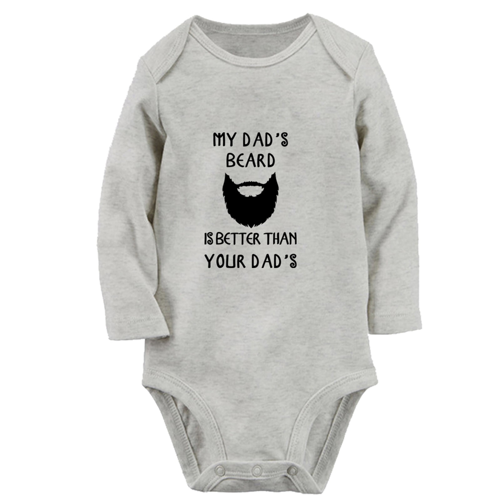 iDzn® My Dad's Beard Is Better Than Yours Funny Rompers, Newborn Baby ...