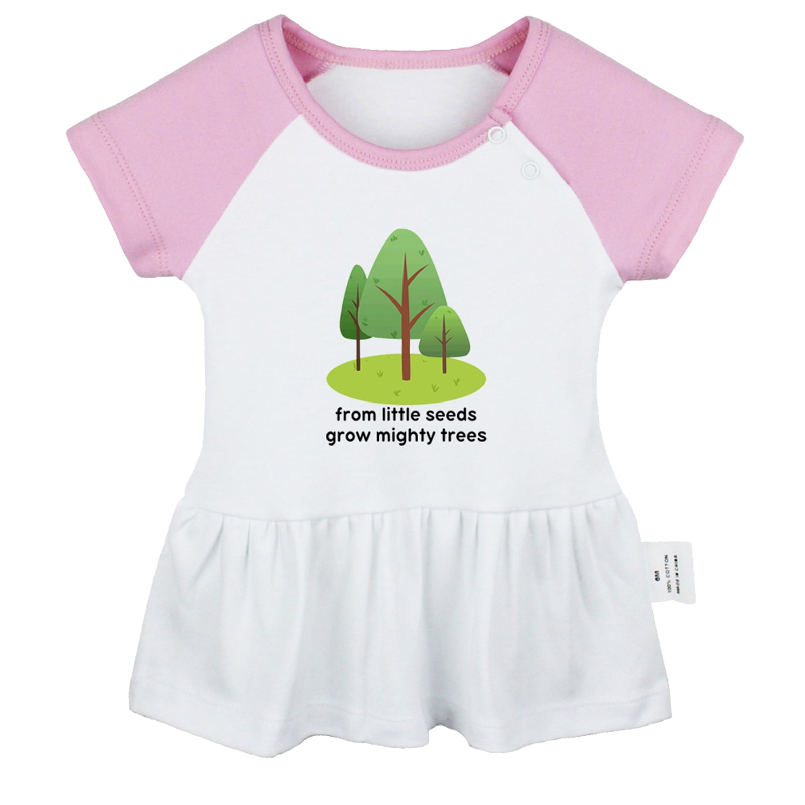 iDzn From Little Seeds Grow Mighty Trees Funny Dresses For Baby ...