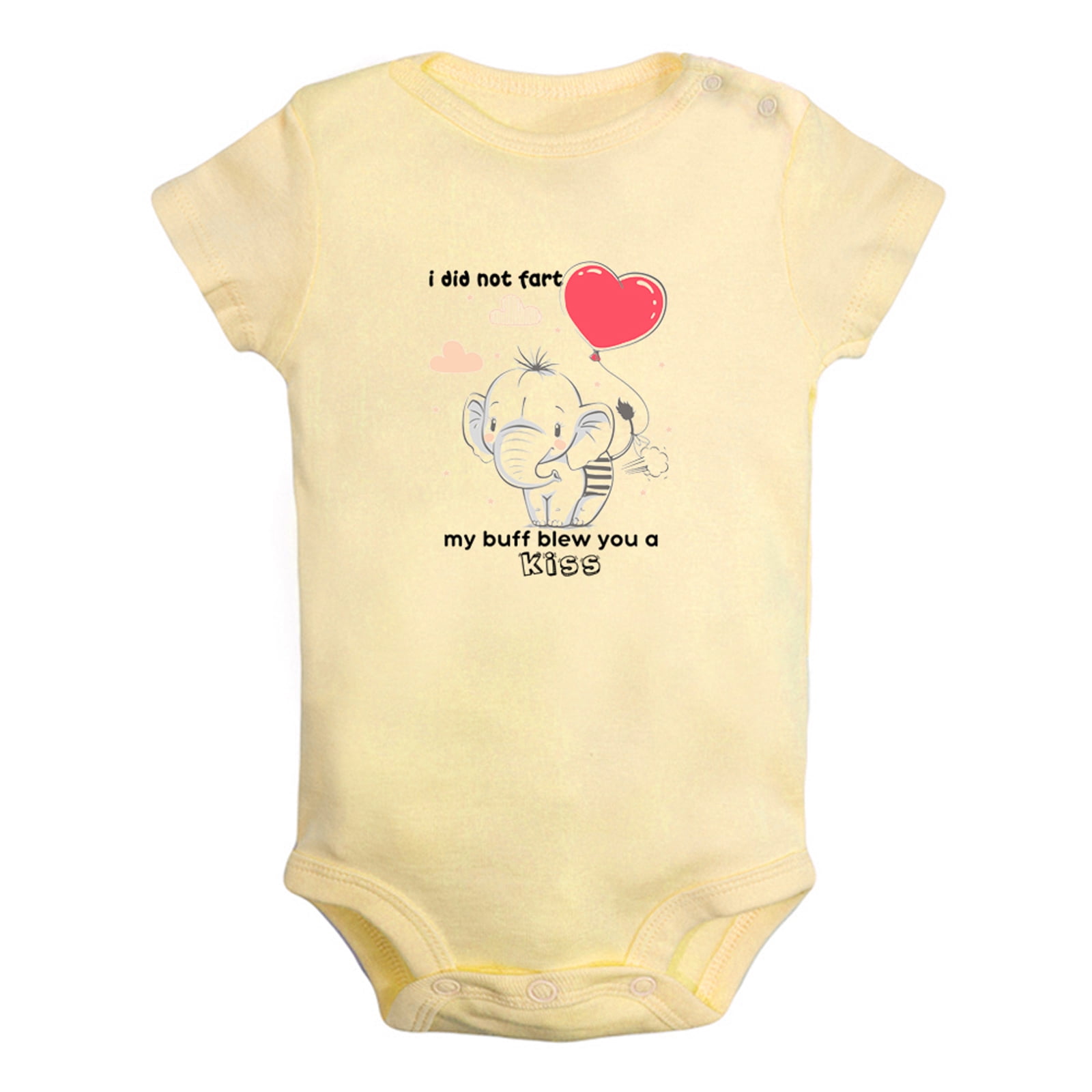 iDzn I Did Not Fart My Buff Blew You a Kiss Funny Rompers For Babies ...
