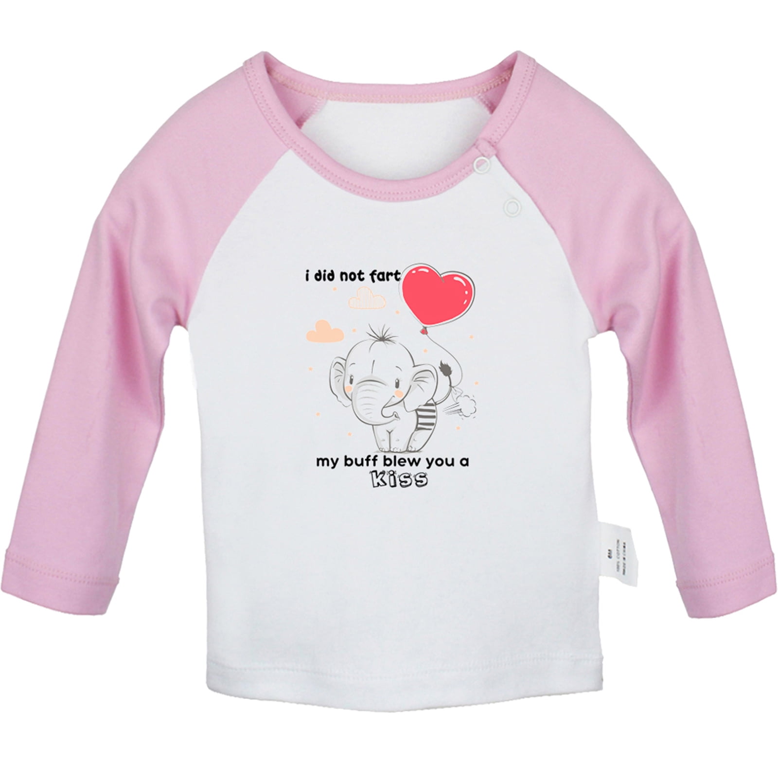 iDzn I Did Not Fart My Buff Blew You a Kiss Funny T shirt For Baby ...