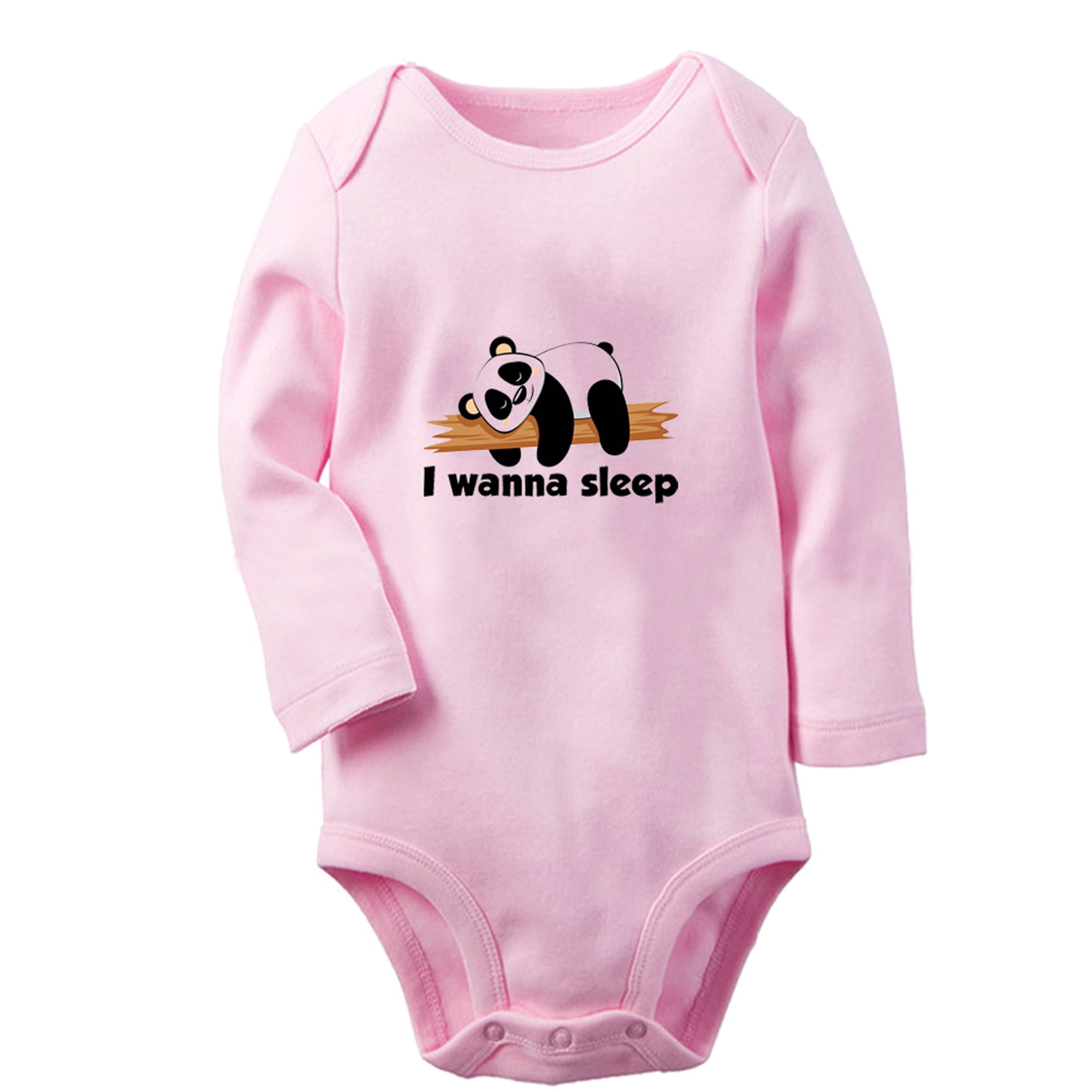 iDzn I Wanna Sleep Funny Rompers, Newborn Baby Unisex Bodysuits, Infant ...