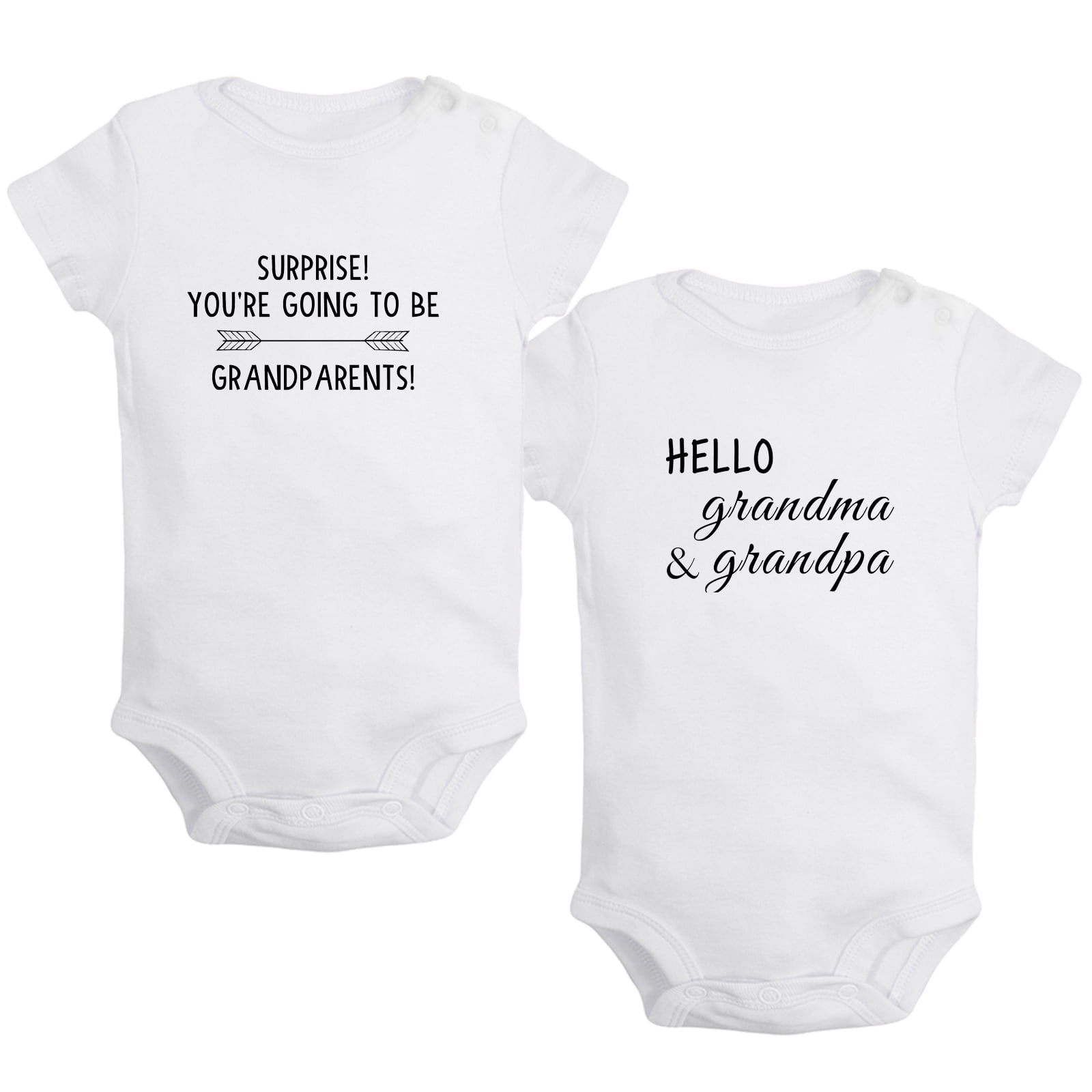 iDzn Pack of 2, Surprise You're Going to Be Grandparents & Hello ...