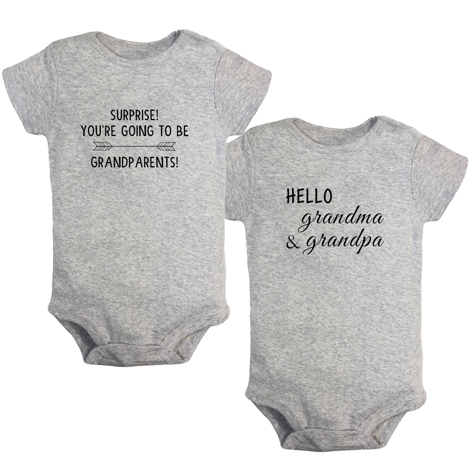 iDzn Pack of 2, Surprise You're Going to Be Grandparents & Hello ...