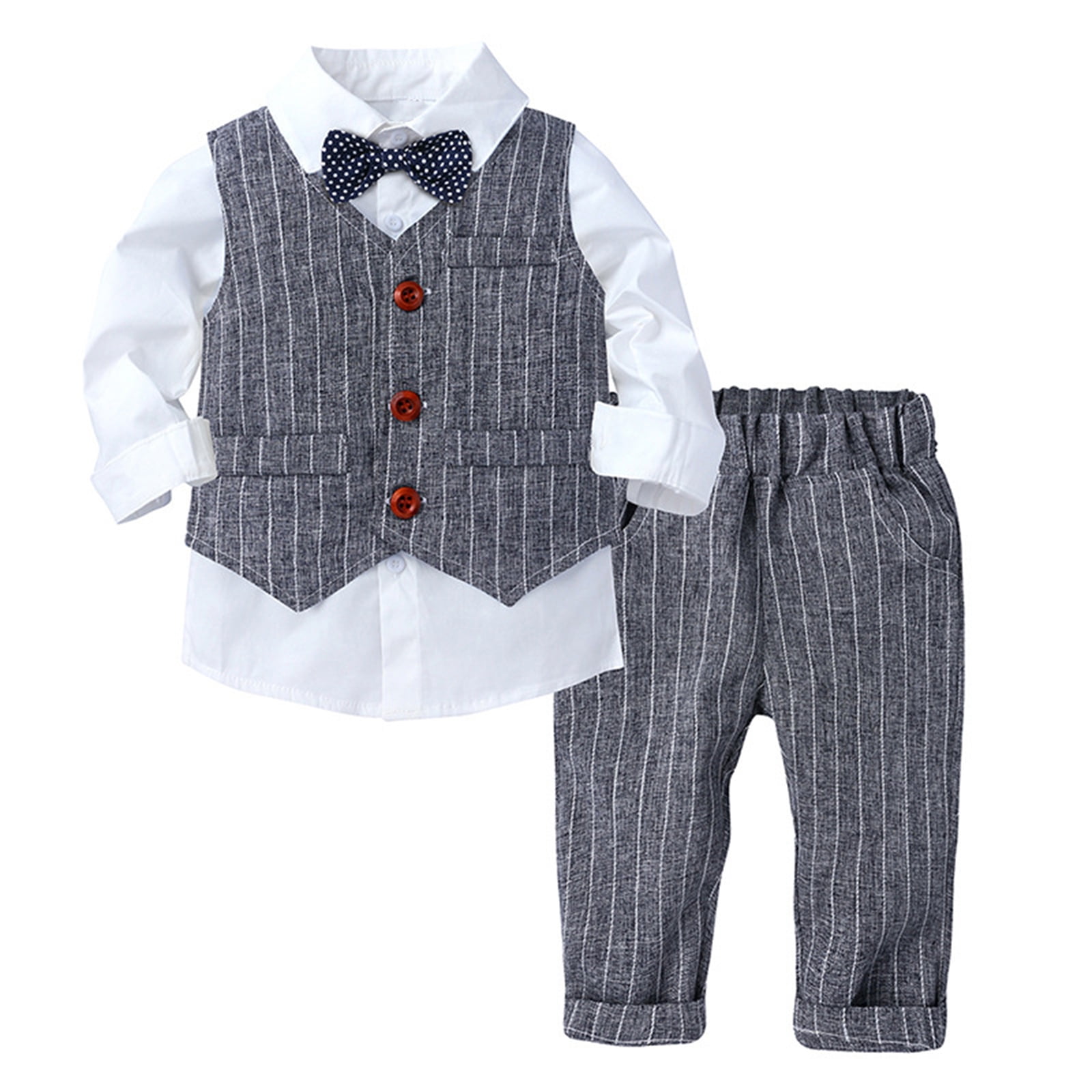 iEFiEL Baby Toddlers Boys Gentleman Suit Outfit Pageant Party Long ...