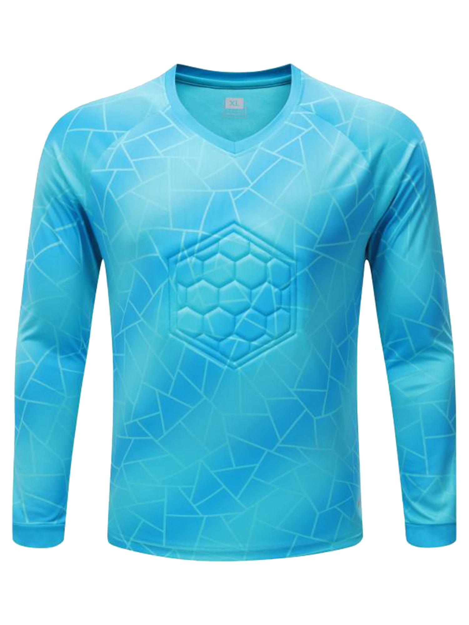 iEFiEL Boys Soccer Goalkeeper Jersey Shirts Tops with Elbow Chest Pads ...