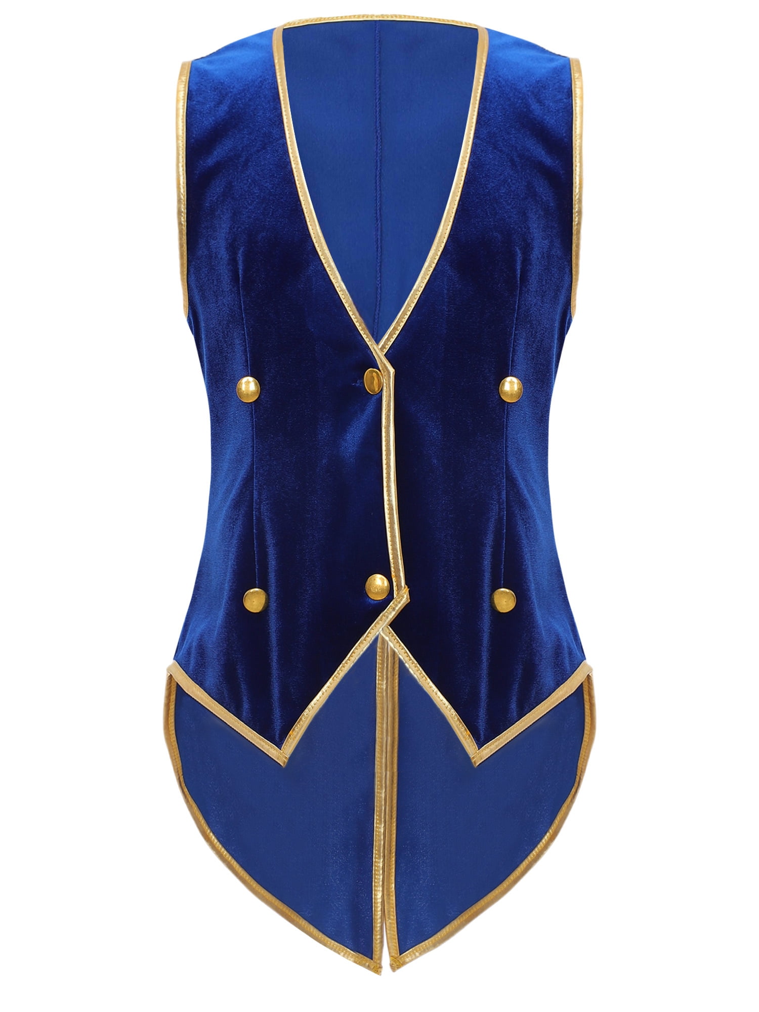 iEFiEL Boys Vintage Medieval Vest Victorian Renaissance Tailcoat Button ...