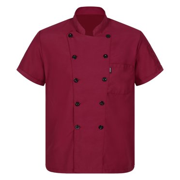 Red Kap Eight Pearl Button Chef Coat with Thermometer Pocket - Walmart.com