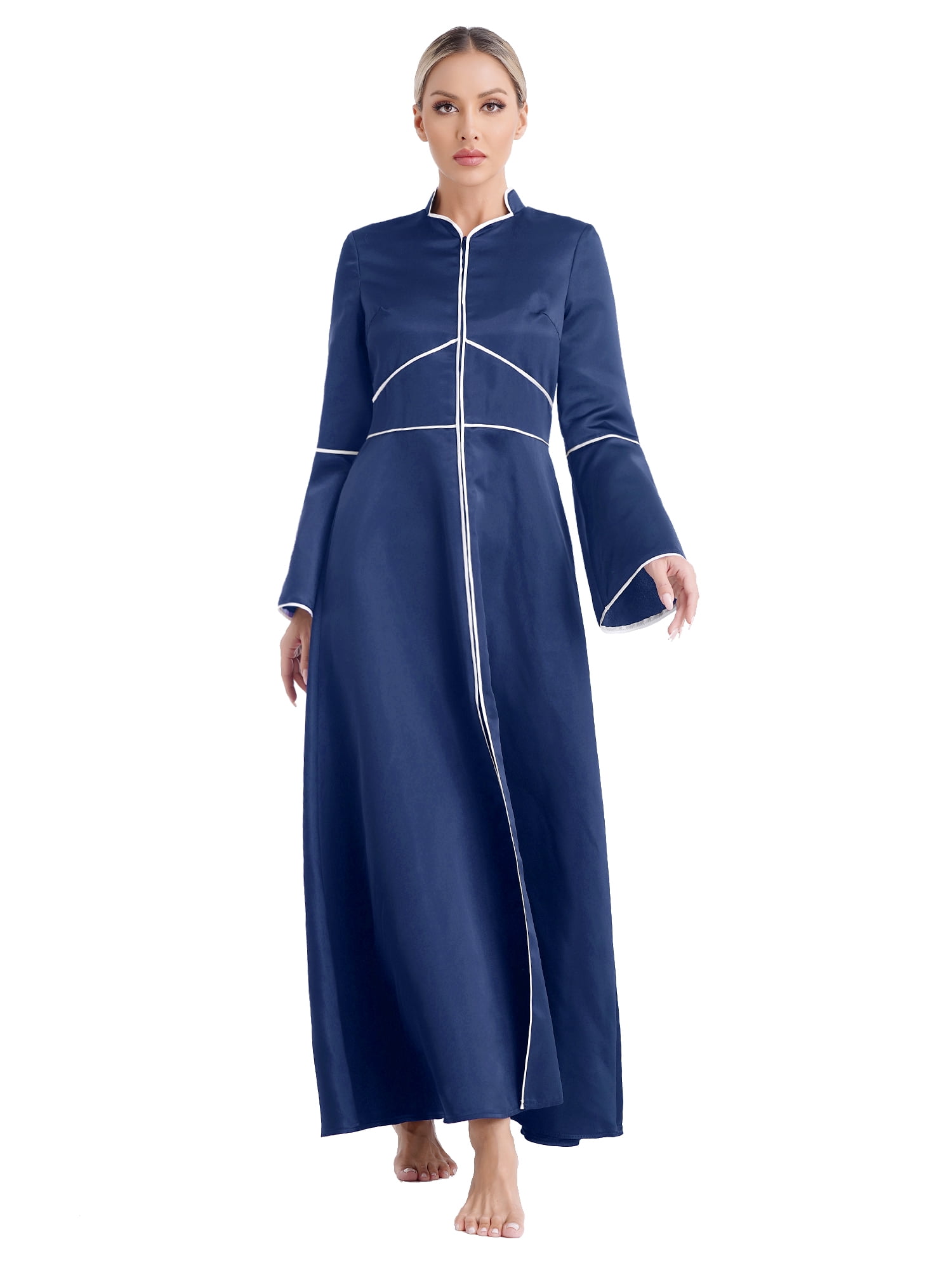 iEFiEL Clergy Robe for Women Minister Priest Pastor Long Maxi Dress ...