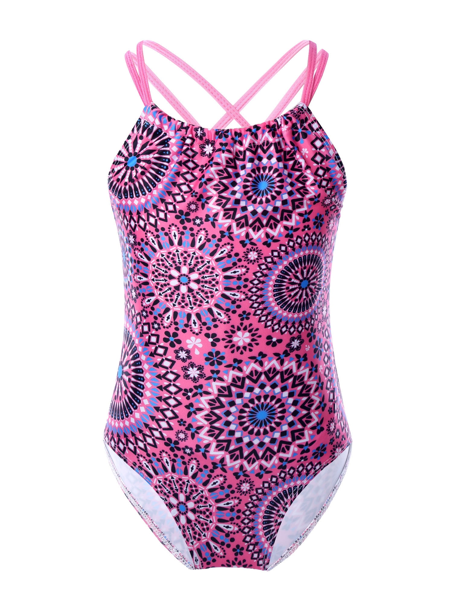 iEFiEL Girl's One-Piece Spaghetti Shoulder Straps Bohemian Beach ...