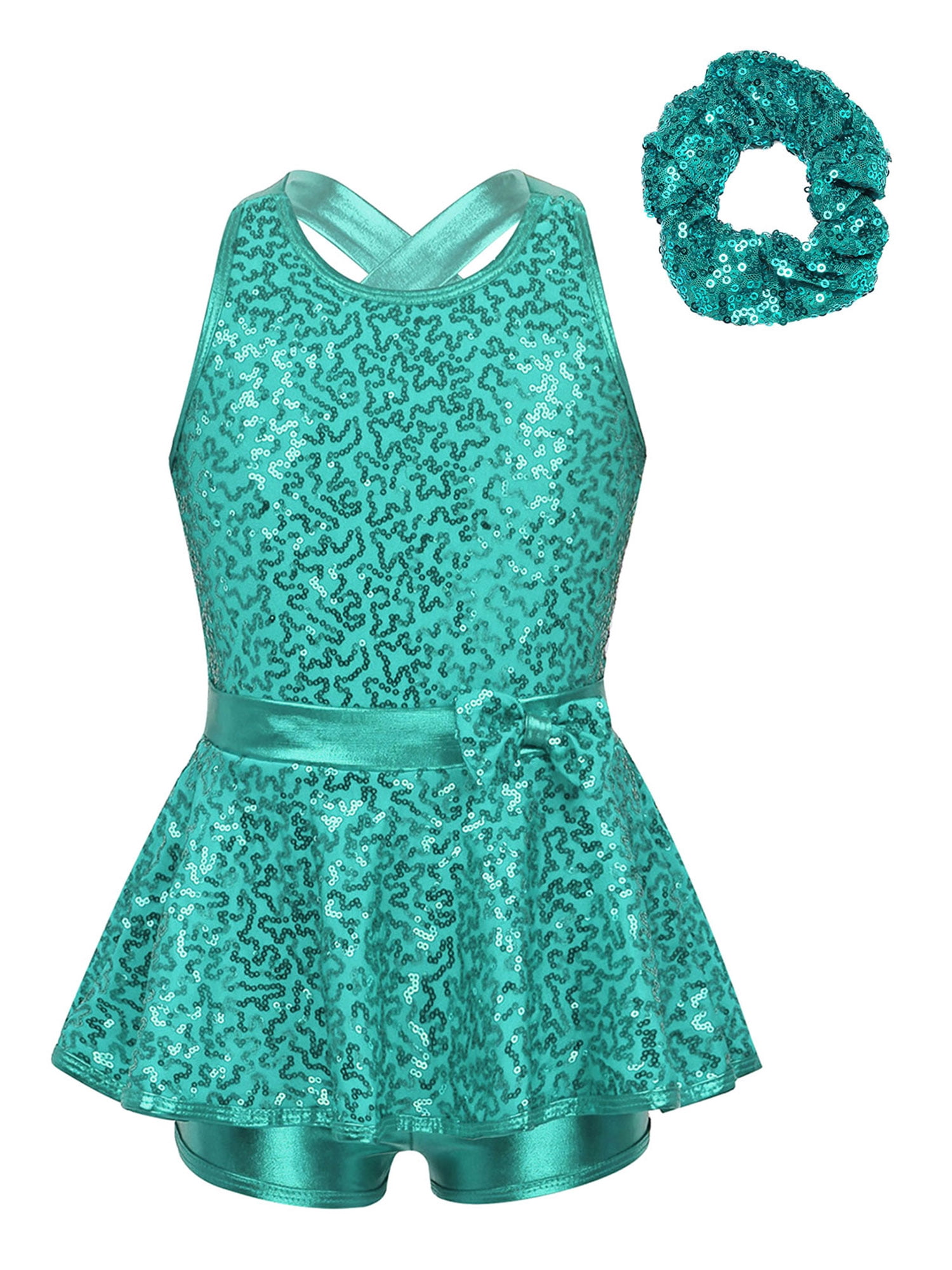 iEFiEL Girls Cross Back Dancing Dress Ballet Jazz Hip Hop Dance Costume ...