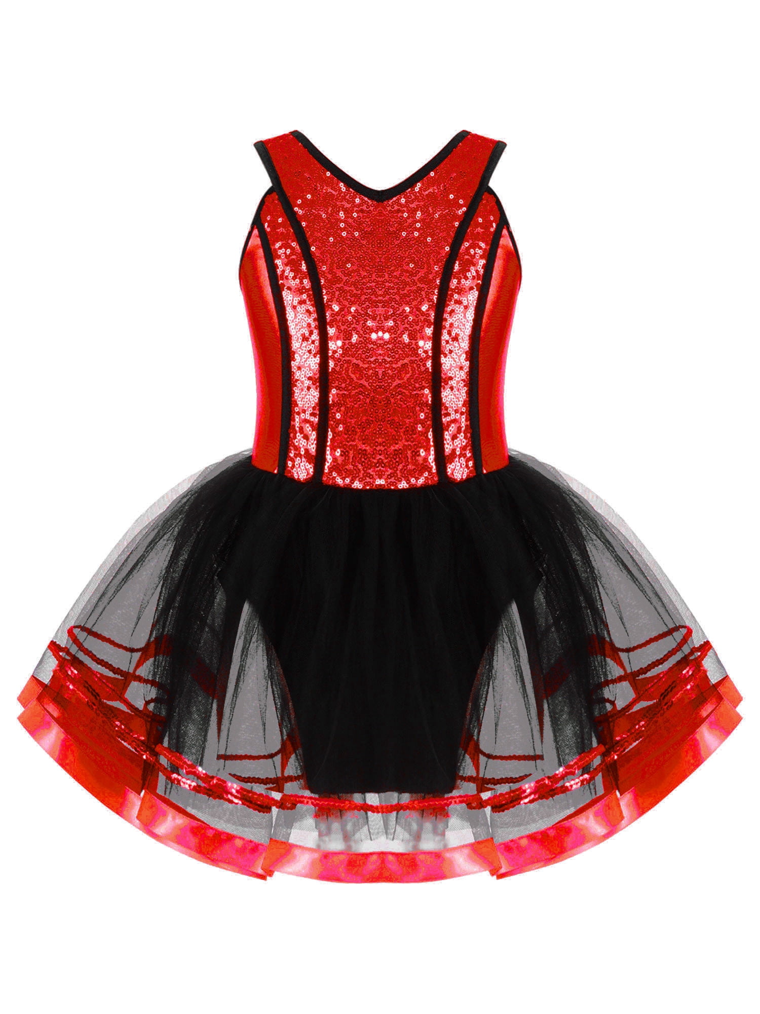 iEFiEL Girls Glitter Mermaid Costume Ballet Dance Gymnastics Leotard ...