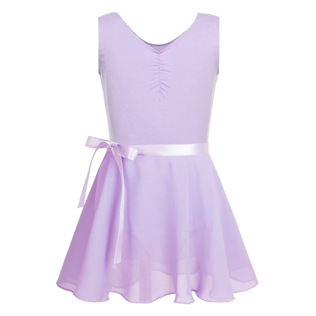iEFiEL Girls Kids Gymnastics Unitards Ballet Dance Leotard with Chiffon ...