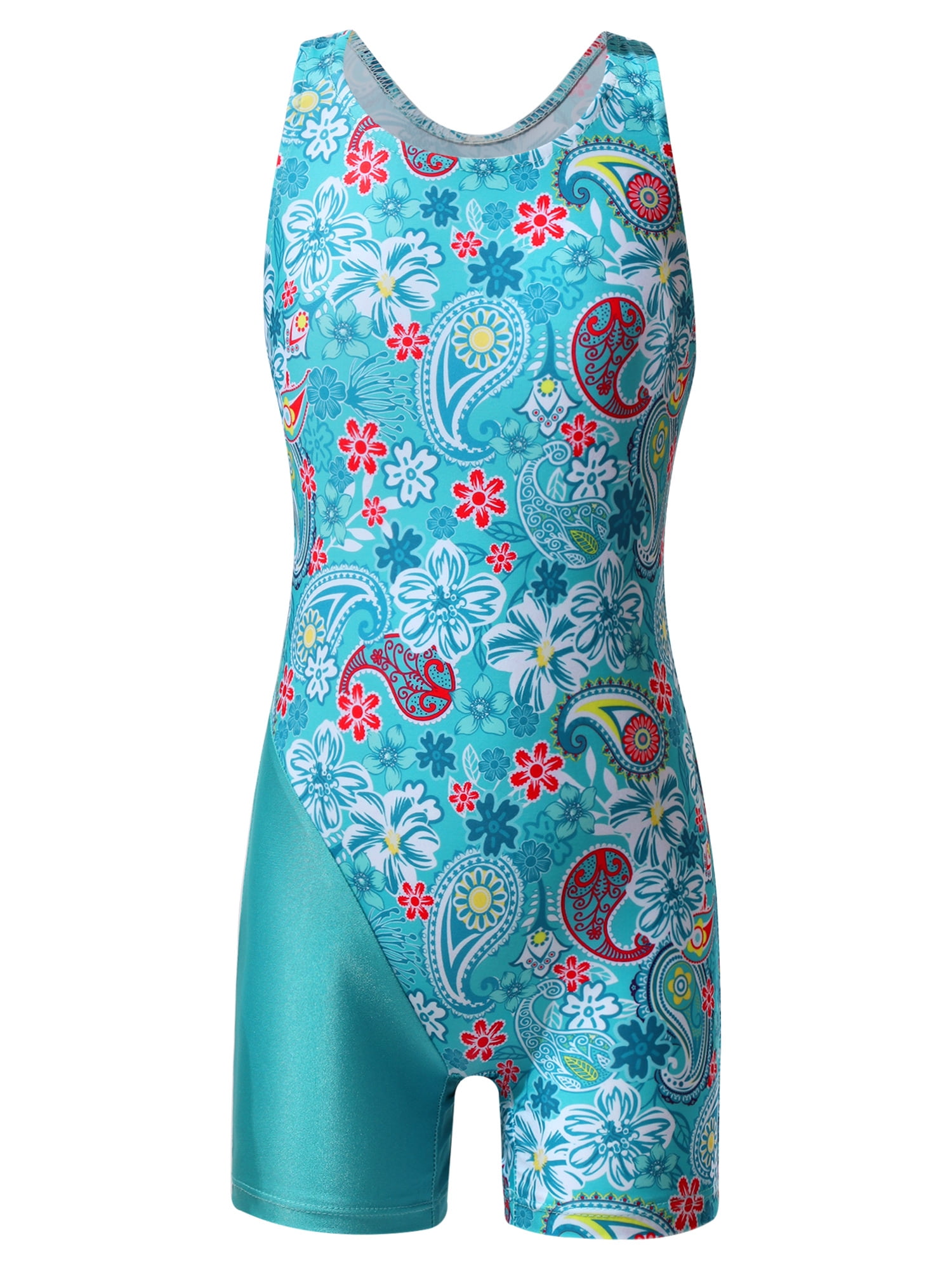 iEFiEL Girls Swimwear Beachwear Jumpsuit One Piece Bodysuit Rash Guard ...