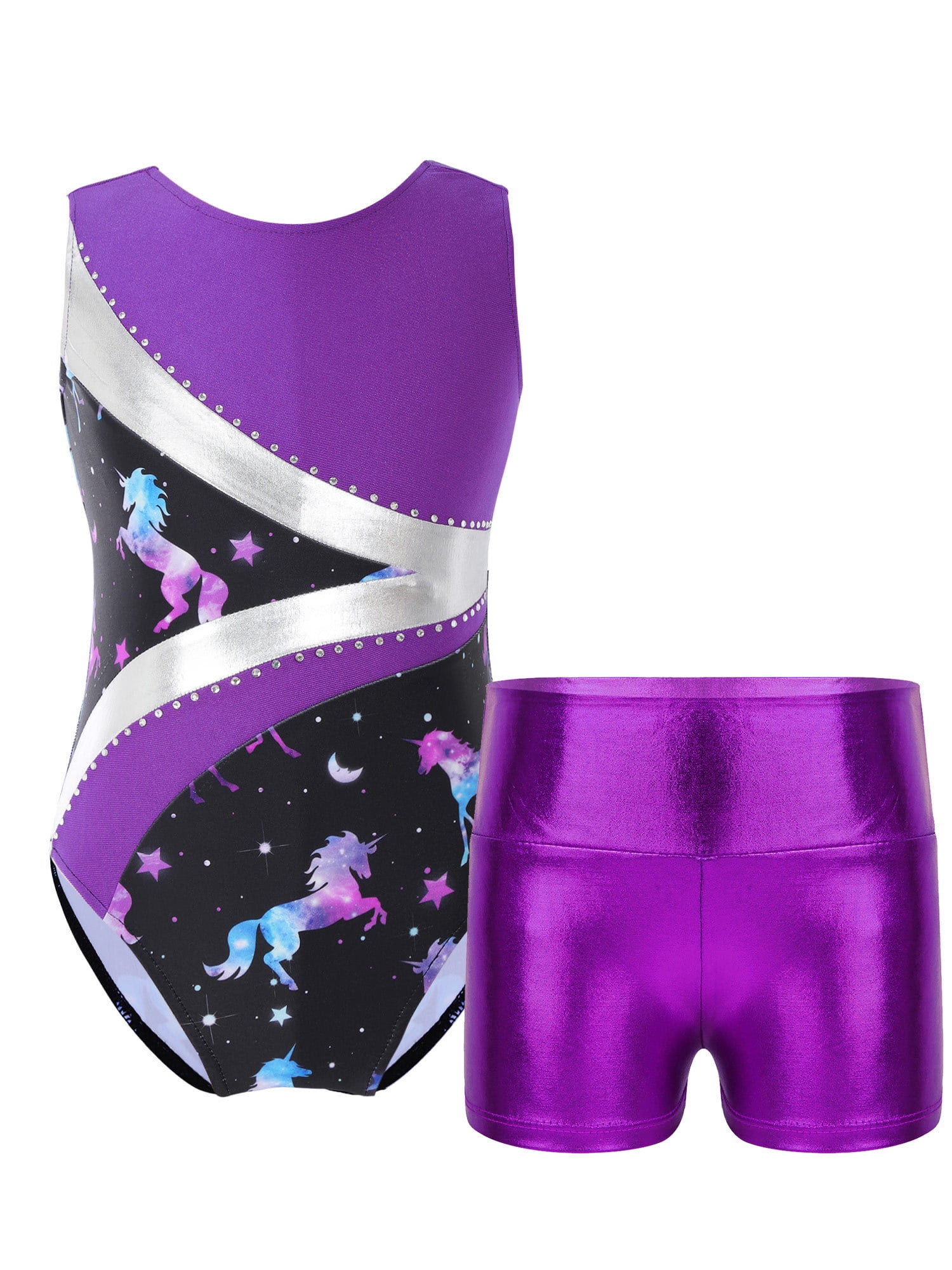 iEFiEL Gymnastics Leotard for Girls Activewear One-piece Modern Dance ...