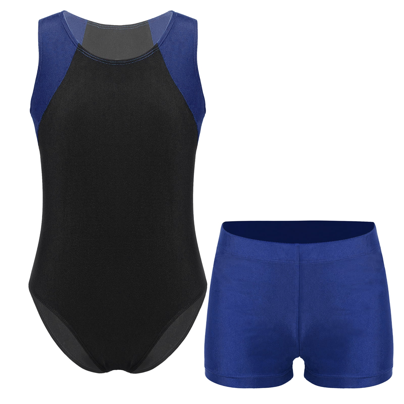 iEFiEL Kids Boys Gymnastics Leotard with Shorts Set Ballet Dance ...