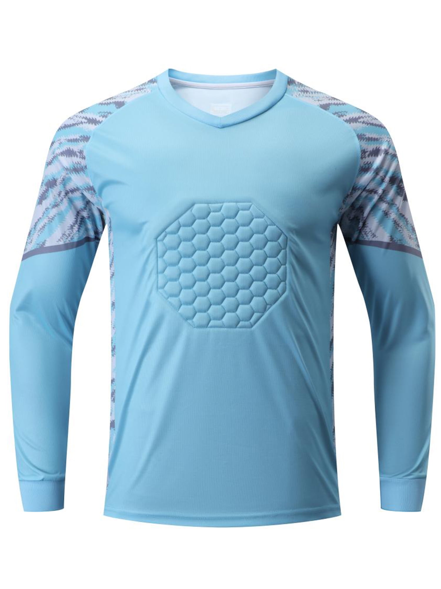 iEFiEL Kids Boys Soccer Jersey Long Sleeves Padded Goalie Shirt ...